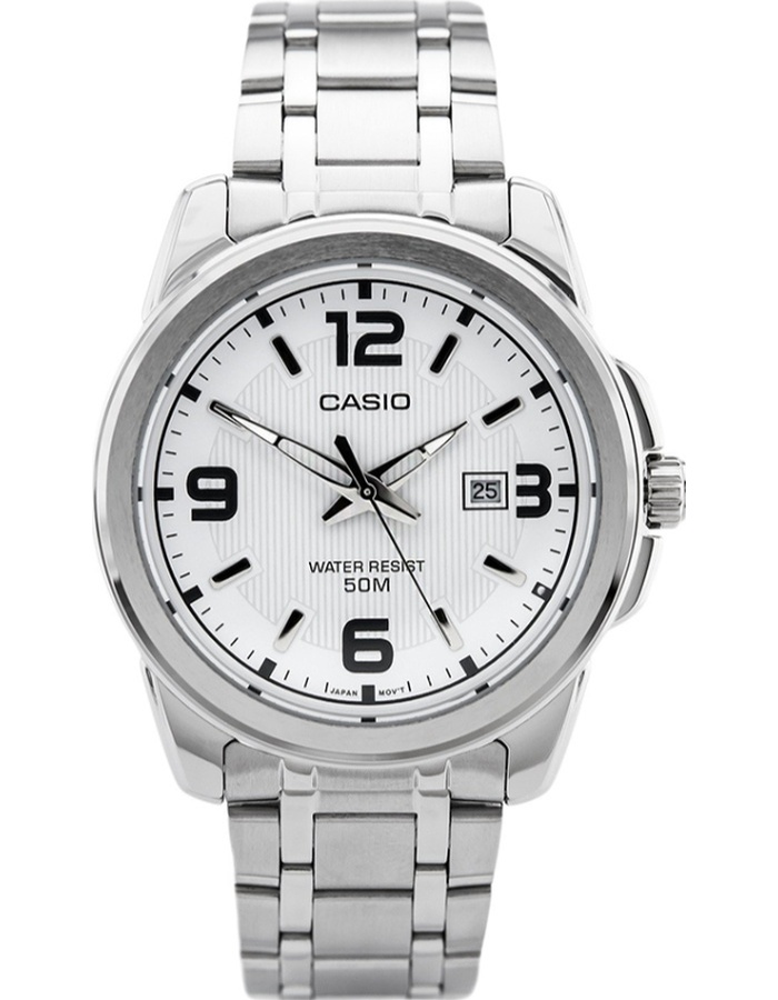 CASIO Men's Multi Function White Dial Watch - MTP-1314D-7A