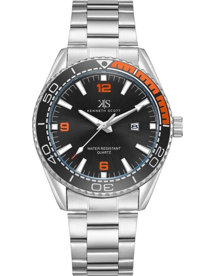 Buy Kenneth Scott Men's Analog Black Dial Watch - K23024-SBSB