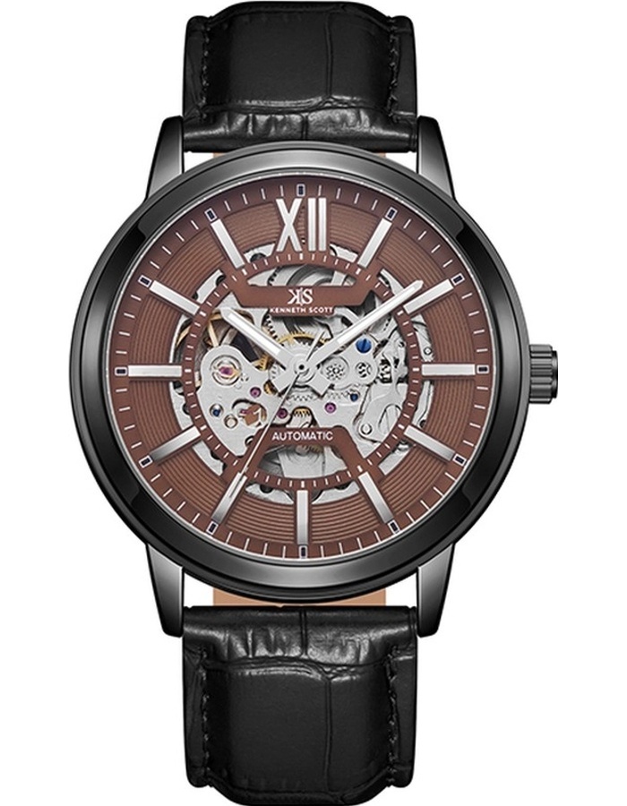 Buy Kenneth Scott Men's Blue Dial Automatic Watch - K24323-XLNN