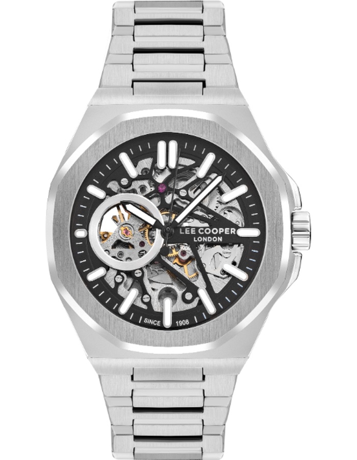 Buy Lee Cooper Men's Silver Dial Automatic Watch - LC07977.530
