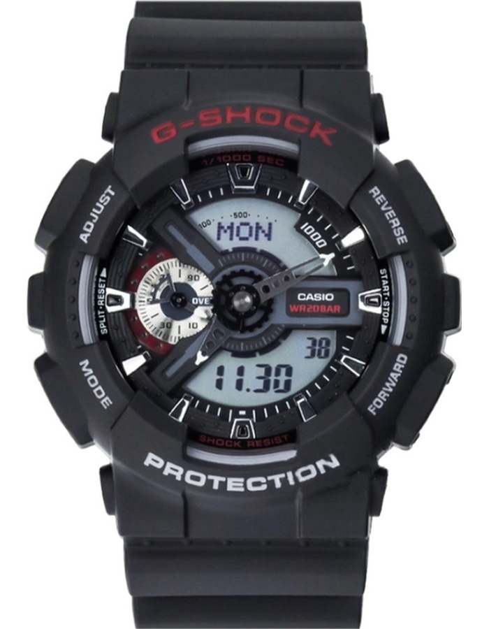 Shop G-shock Watch for Men's Analog & Digital Grey Dial Watches Online Kuwait - GA-110-1A | Time ...