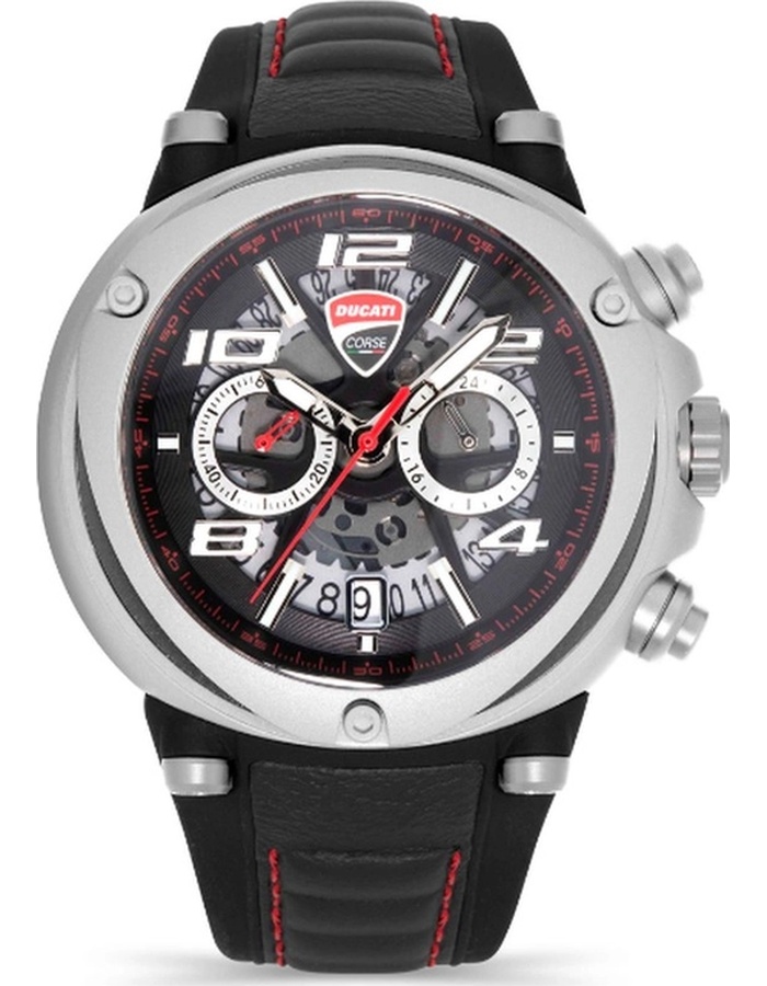 Buy DUCATI PARTENZA Men's Black Dial Chronograph Watch - DTWGO0000202 ...