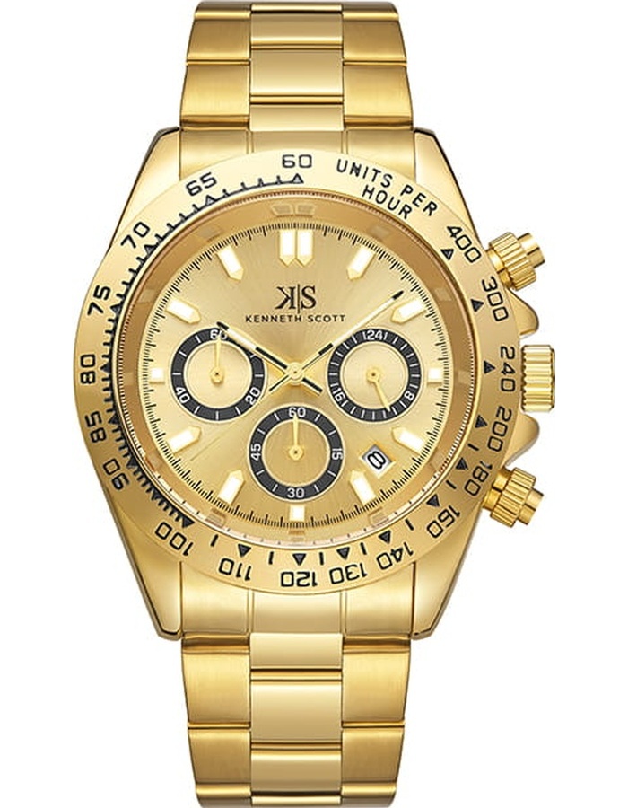 Buy Kenneth Scott Men's Green dial Multi Function watch - K23123-GBGH