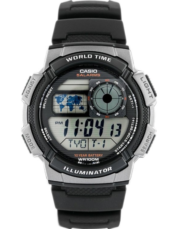 Casio watches Online Men's DIGITAL Grey Dial Watch - AE-1000W-1B | Time House Store KSA